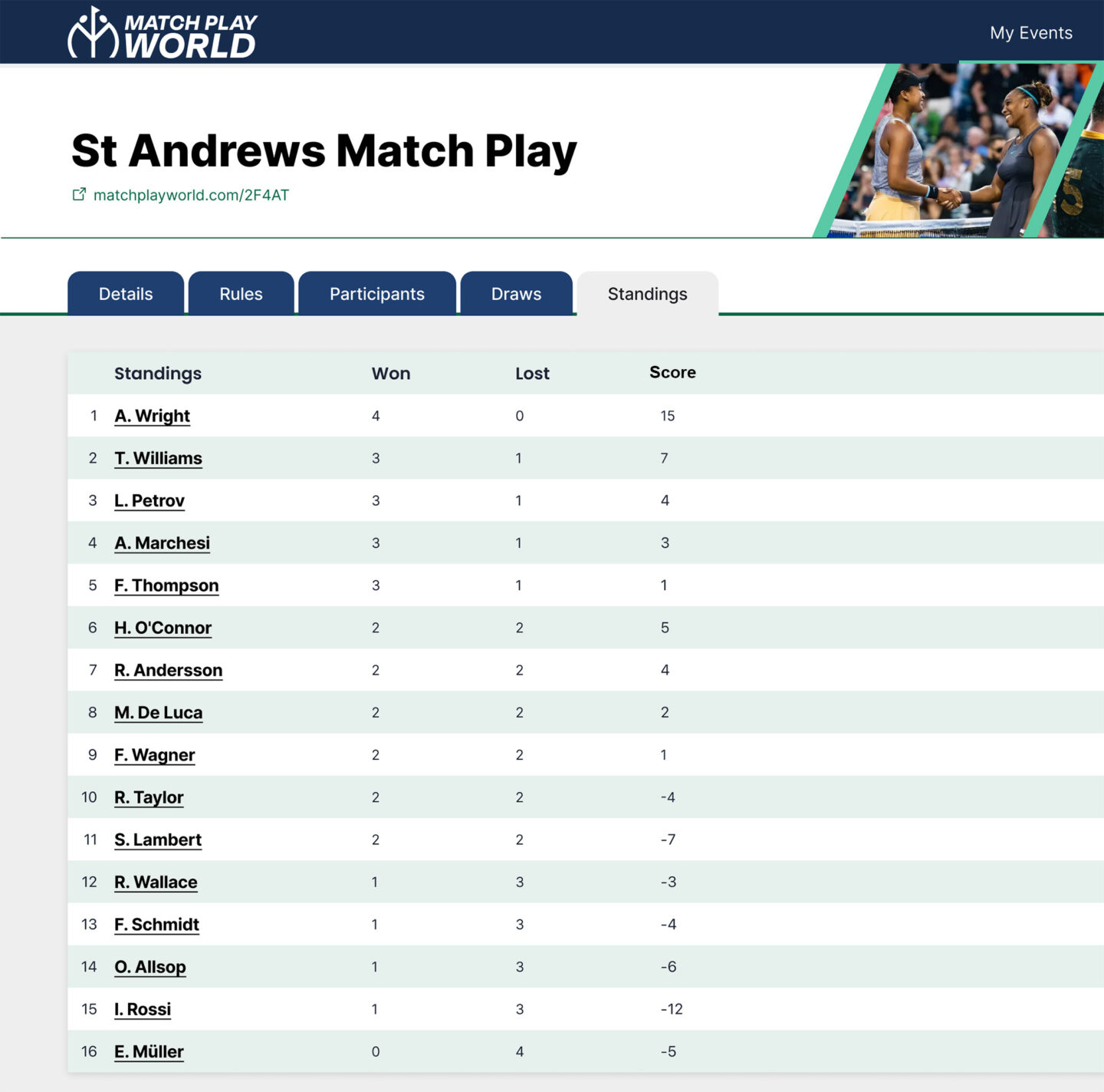 Matrix - Match Play World