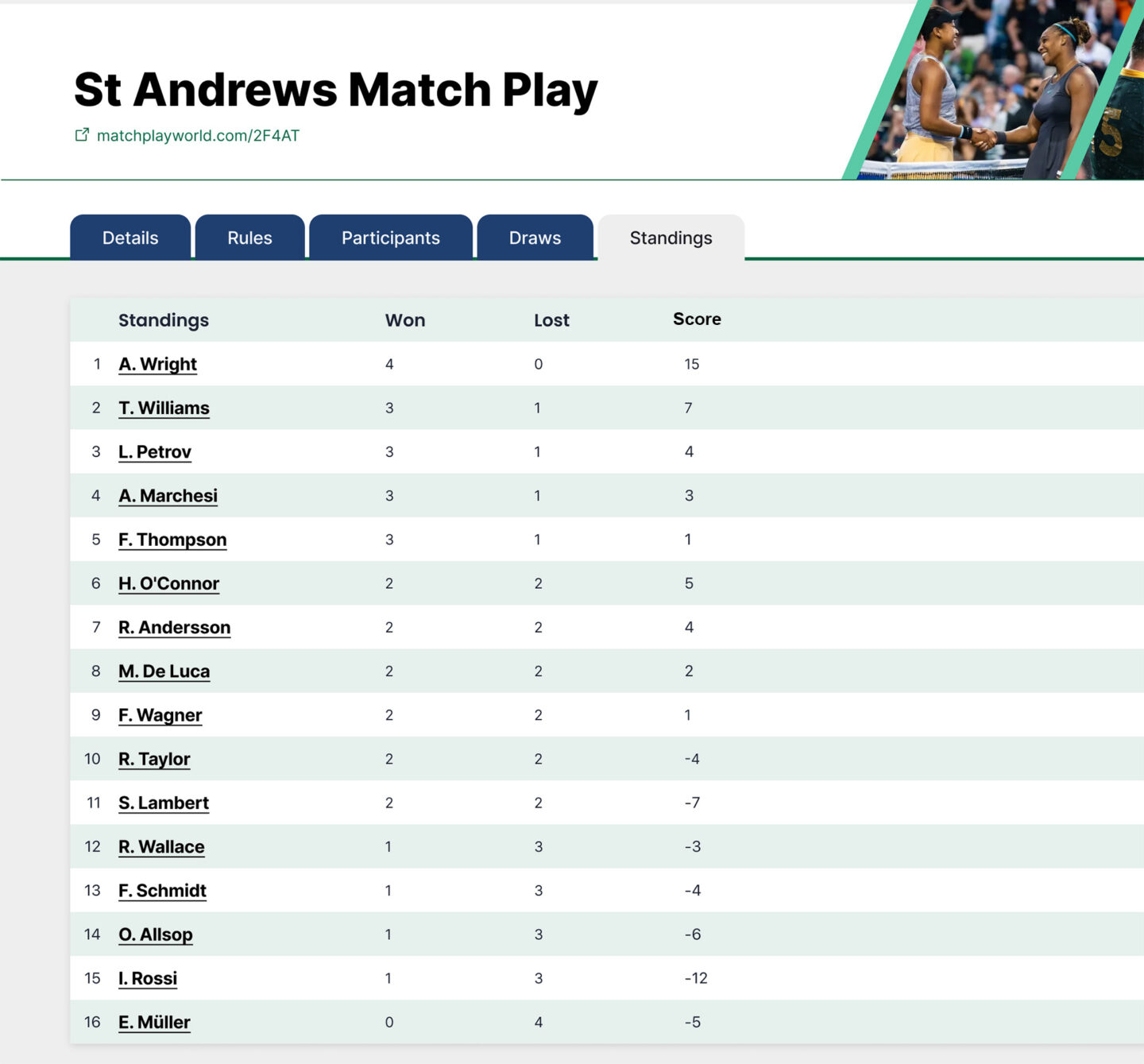 Matrix - Match Play World