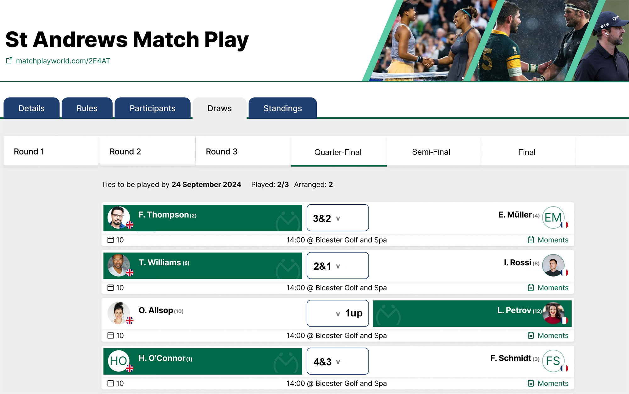 Knockout - Match Play World